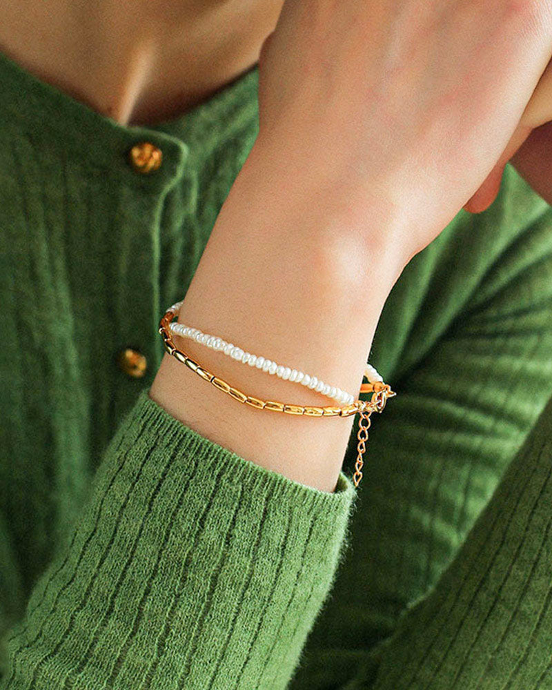 Colorful Stone Double-layer Bracelet | Garmdor